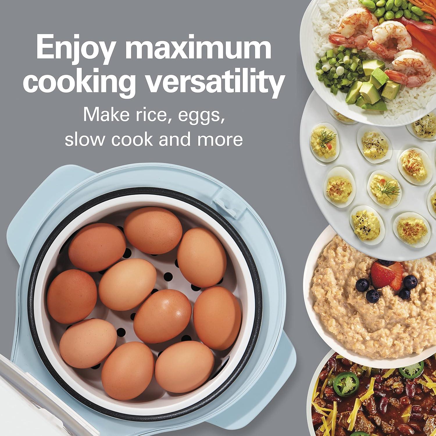 Hamilton Beach Digital Programmable Rice Cooker & Food Steamer, 8 Cups ...