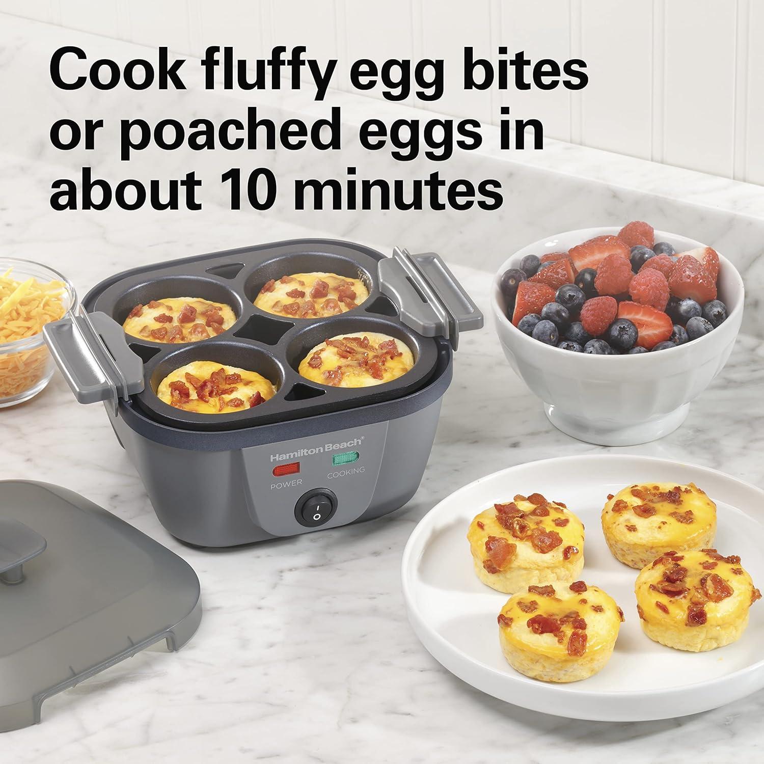 Hamilton Beach 6-in-1 Electric Egg Cooker for Hard Boiled Eggs, Sous ...